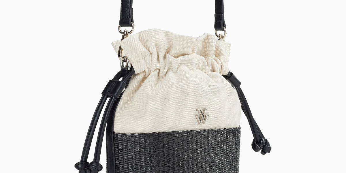 Mini panier bourse Lilly noir • Vanessa Wu